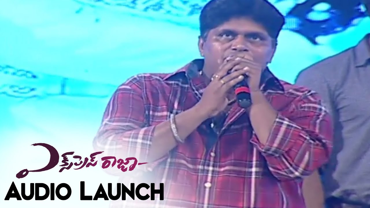Comedian Raghu Emotional Speech At Express Raja Audio Launch ...