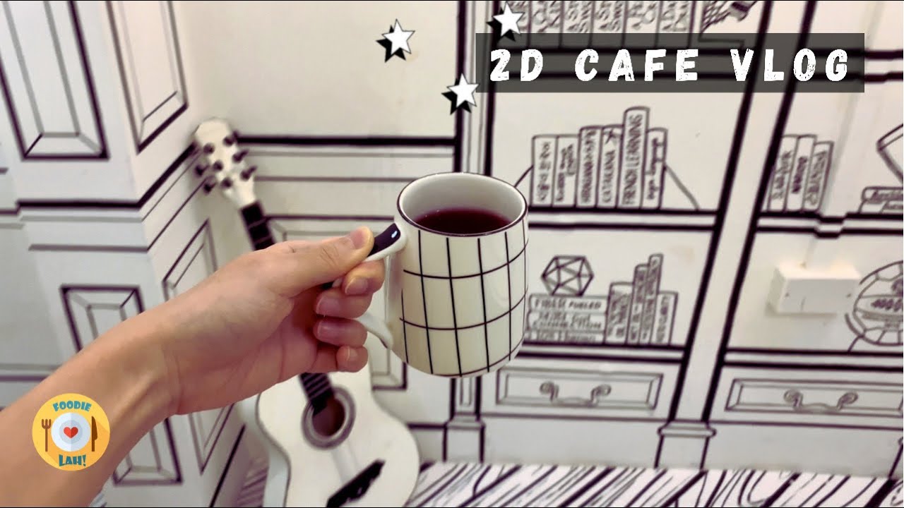 2D Cafe in Singapore Fun Cafe Vlog - Cafe Monochrome - YouTube