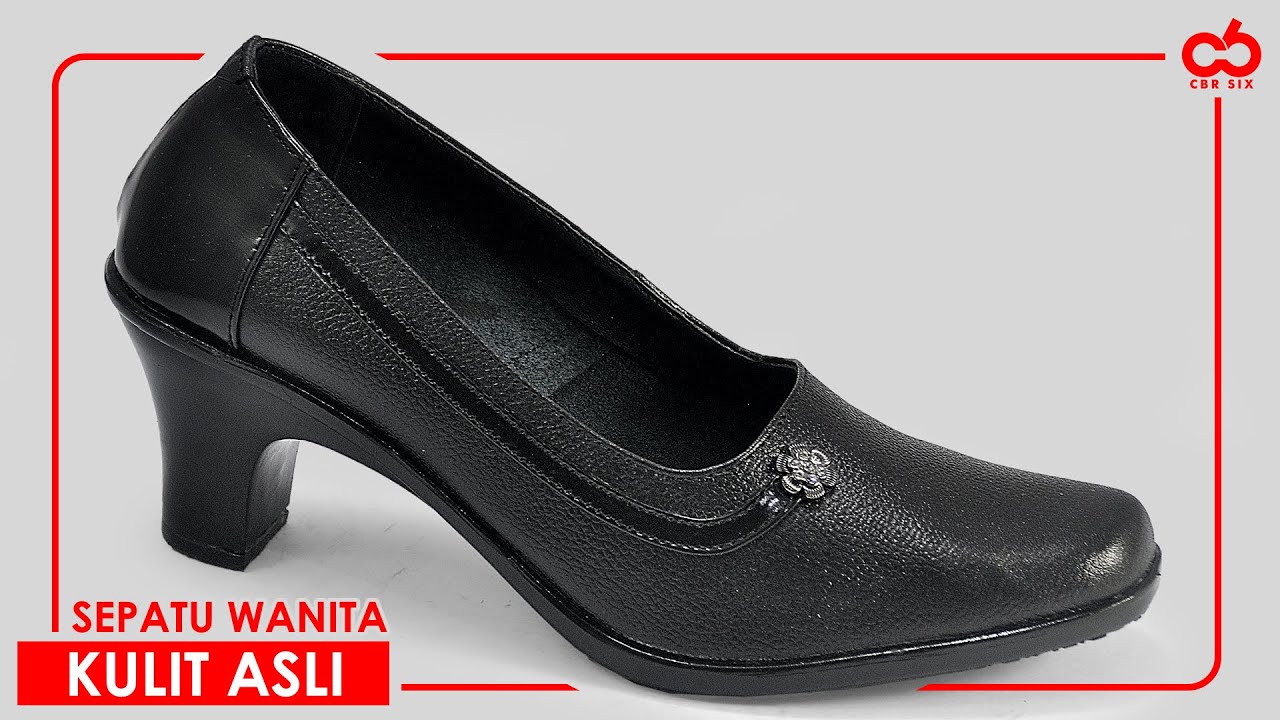 Java Seven | SEPATU FORMAL WANITA [JUP 121] - KULIT ASLI - YouTube