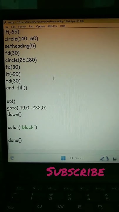 Snapchat Logo Using Python Idle Coding Python Pythonprogram Viral Youtube