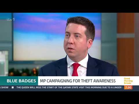 Liam Conlon MP speaking about Blue Badge Fraud on Good Morning Britain ...