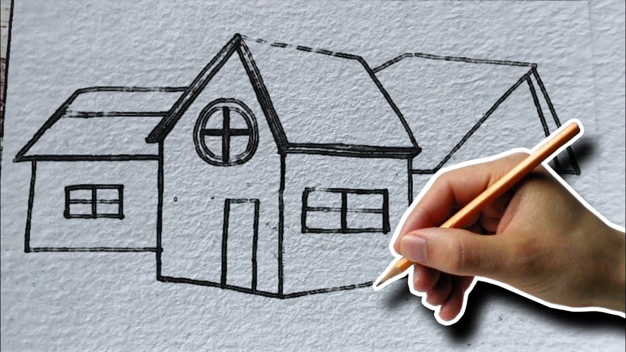 Master HOUSE Drawing in Just 5 Minutes - YouTube