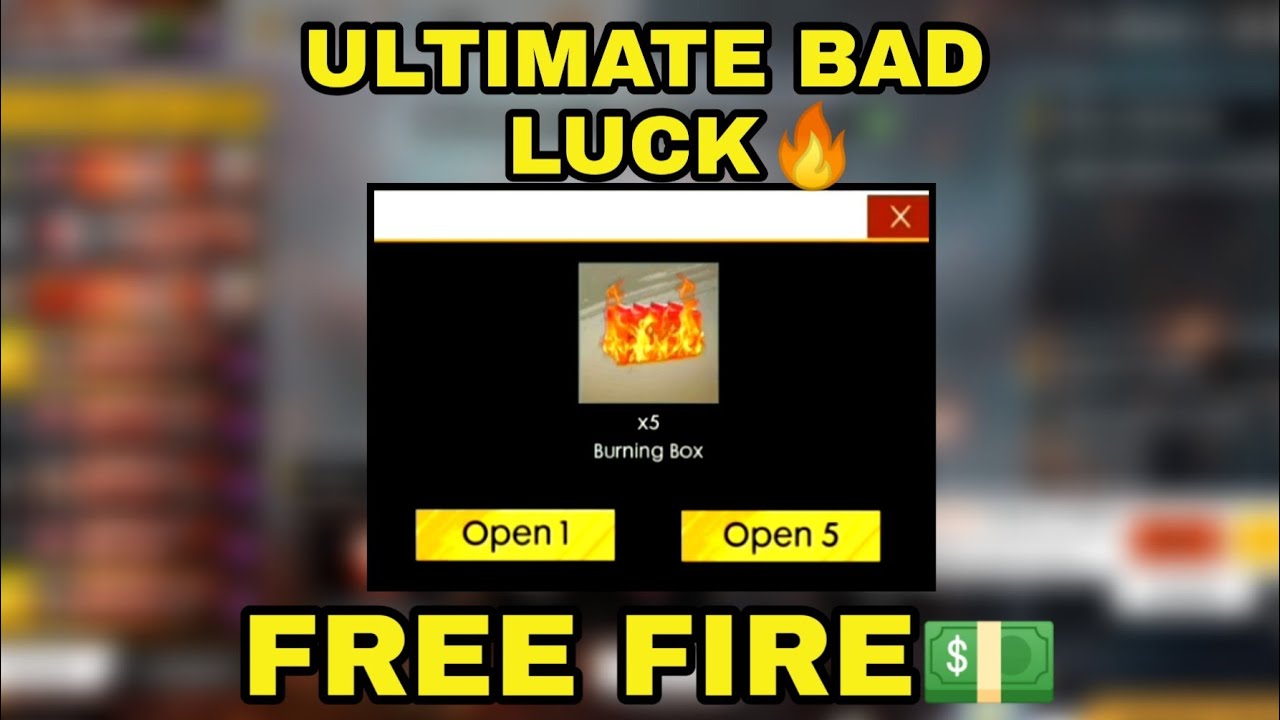 Opening 5 burning box🔥 || Free fire - YouTube