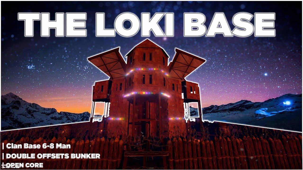Rust / 2x1 Loki V2 Clan Base / Open Core - Offset Bunkers / New Meta ...