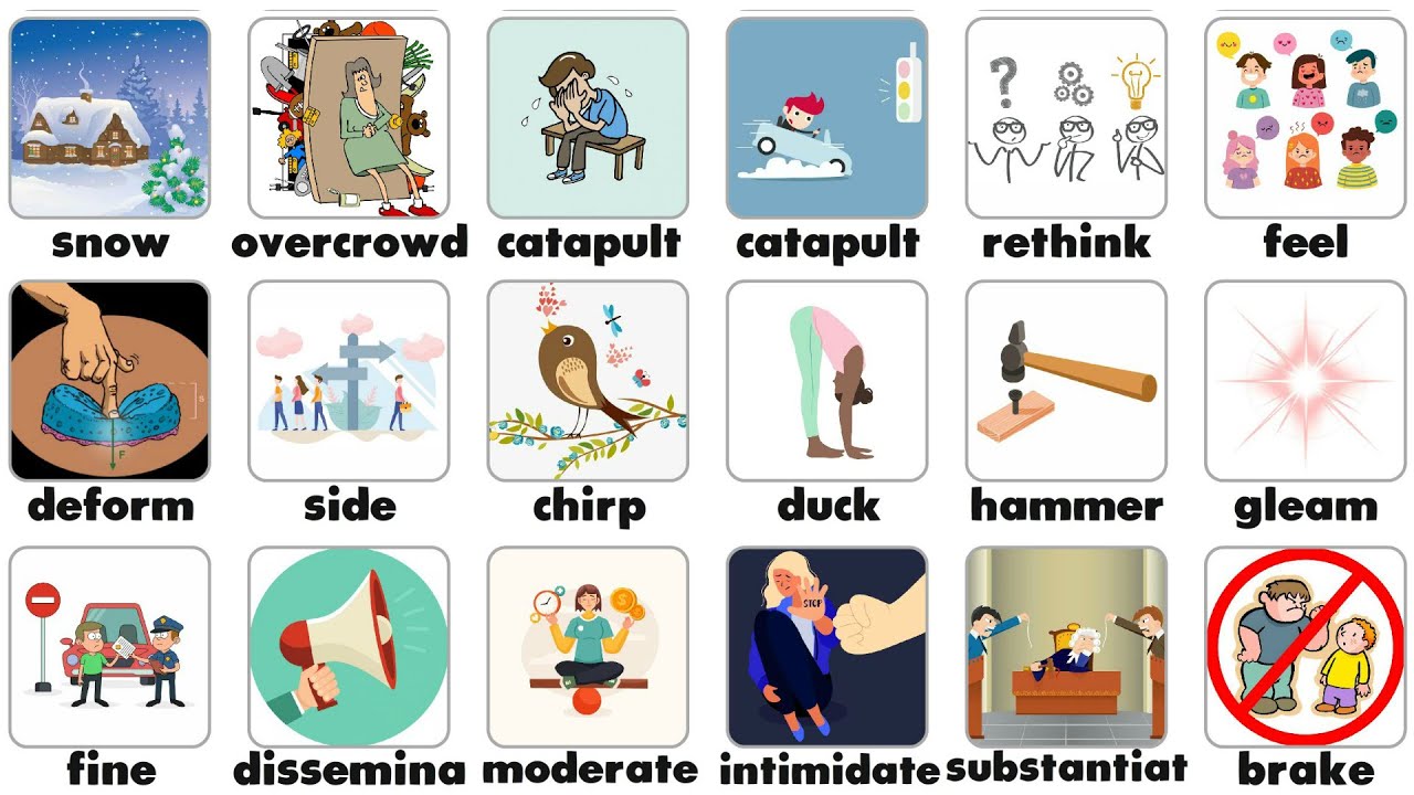 Action Verbs | Most Common English Words | Action Verbs with Examples ...