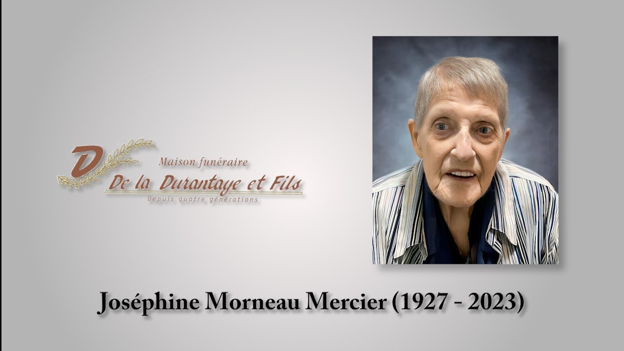 Joséphine Morneau Mercier (1927 - 2023) - YouTube