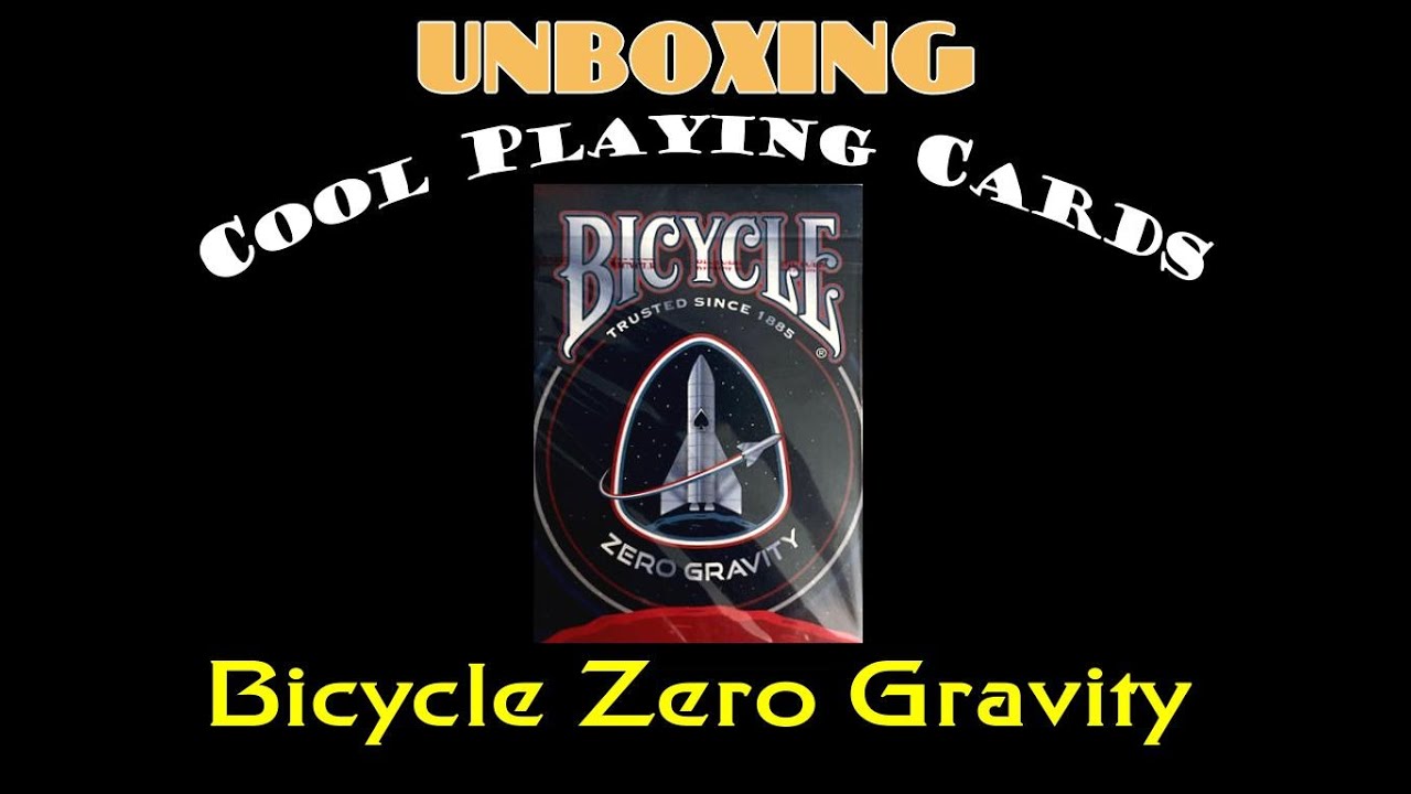 Unboxing Cool Playing Cards: Bicycle Zero Gravity - YouTube