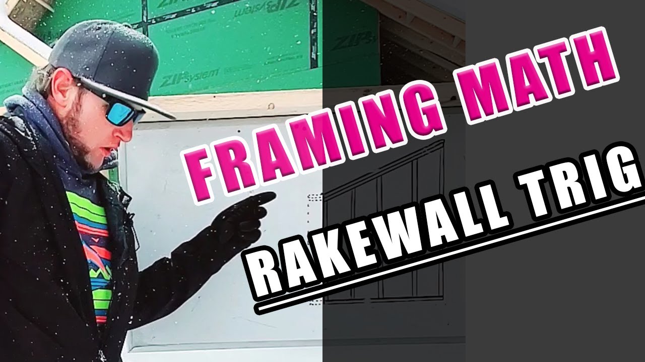 House Framing Math - How To Build a Rake Wall Like a Pro - YouTube