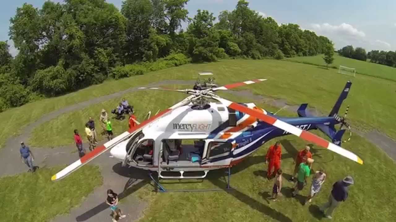 Mercy Flight Visits Southwoods - YouTube