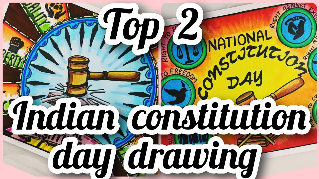 Indian Constitution Day Poster | National Law Day Drawing ...