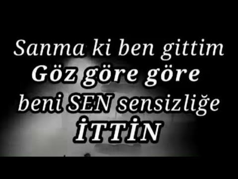 '' kırgınım sana hayat '' Artık gelme. Çünkü hayallerim bile sana kırgın / acı aşk sözleri