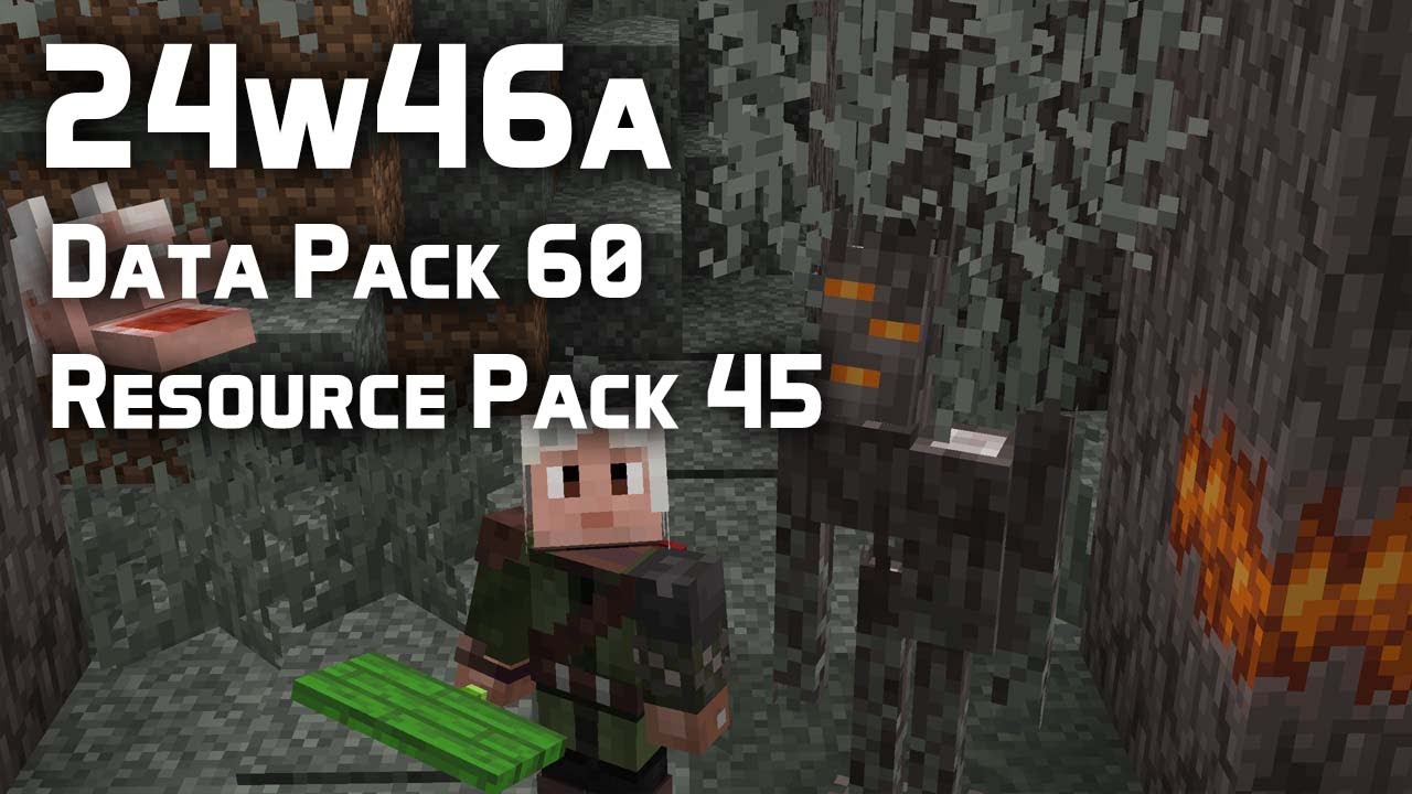 News in Data Pack Version 60 and Resource Pack Version 45 (24w46a) - YouTube