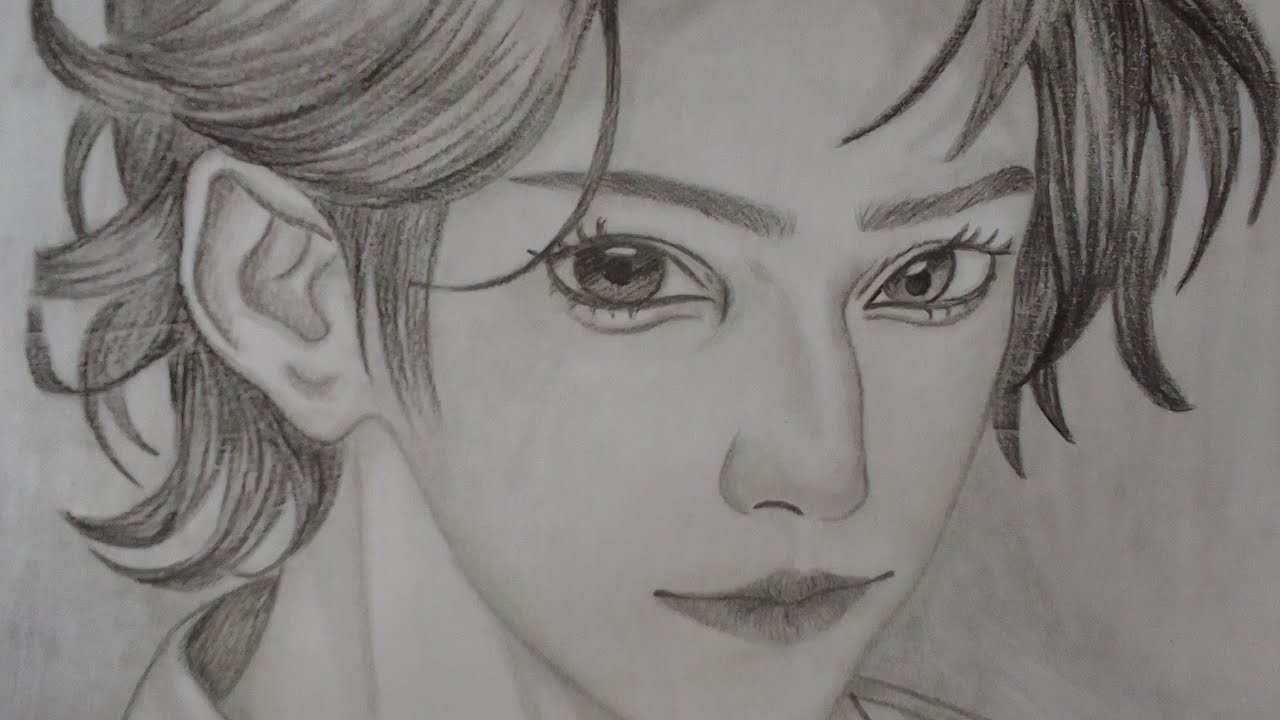 How to draw a handsome boy // step by step // pencil drawing - YouTube