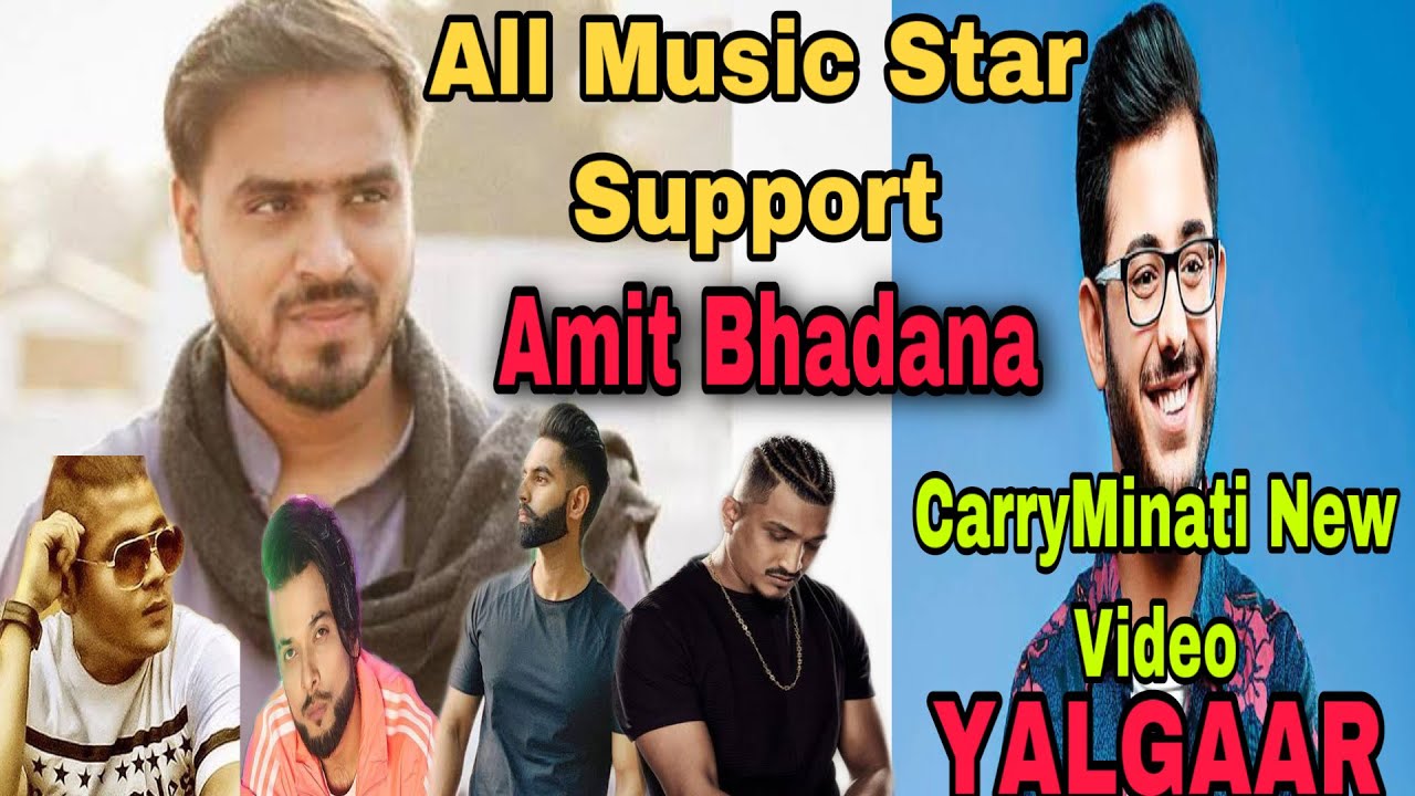 CarryMinati diss track YALGAAR,Amit Bhadana video On No.1 Trending, All ...