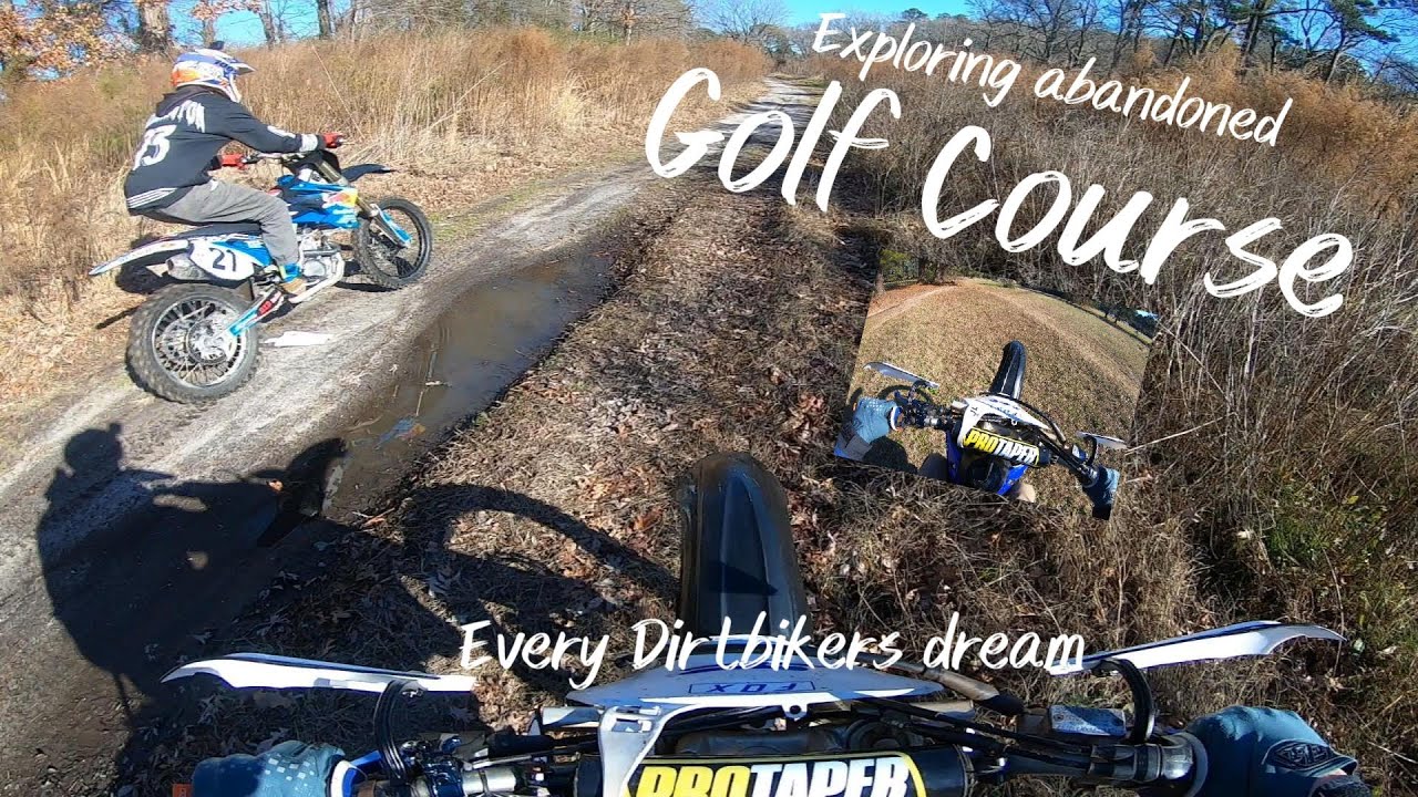 Dirt bikes on a Golf course! - YouTube