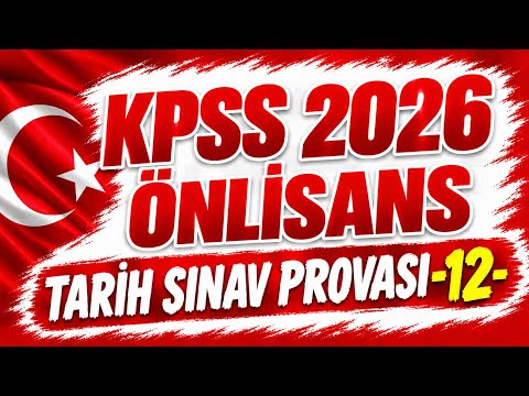 KPSS 2026 ÖNLİSANS TARİH SINAV PROVASI -12- #kpss2026 #kpssönlisans 