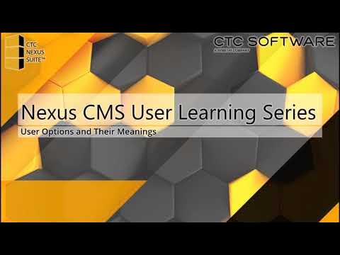 Nexus CMS User Learning Series: User Options and Their Meanings - YouTube