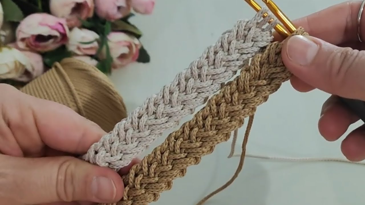 🟫Wow!!!This Pattern is great.easy crochet bag handle making.tutorial ...