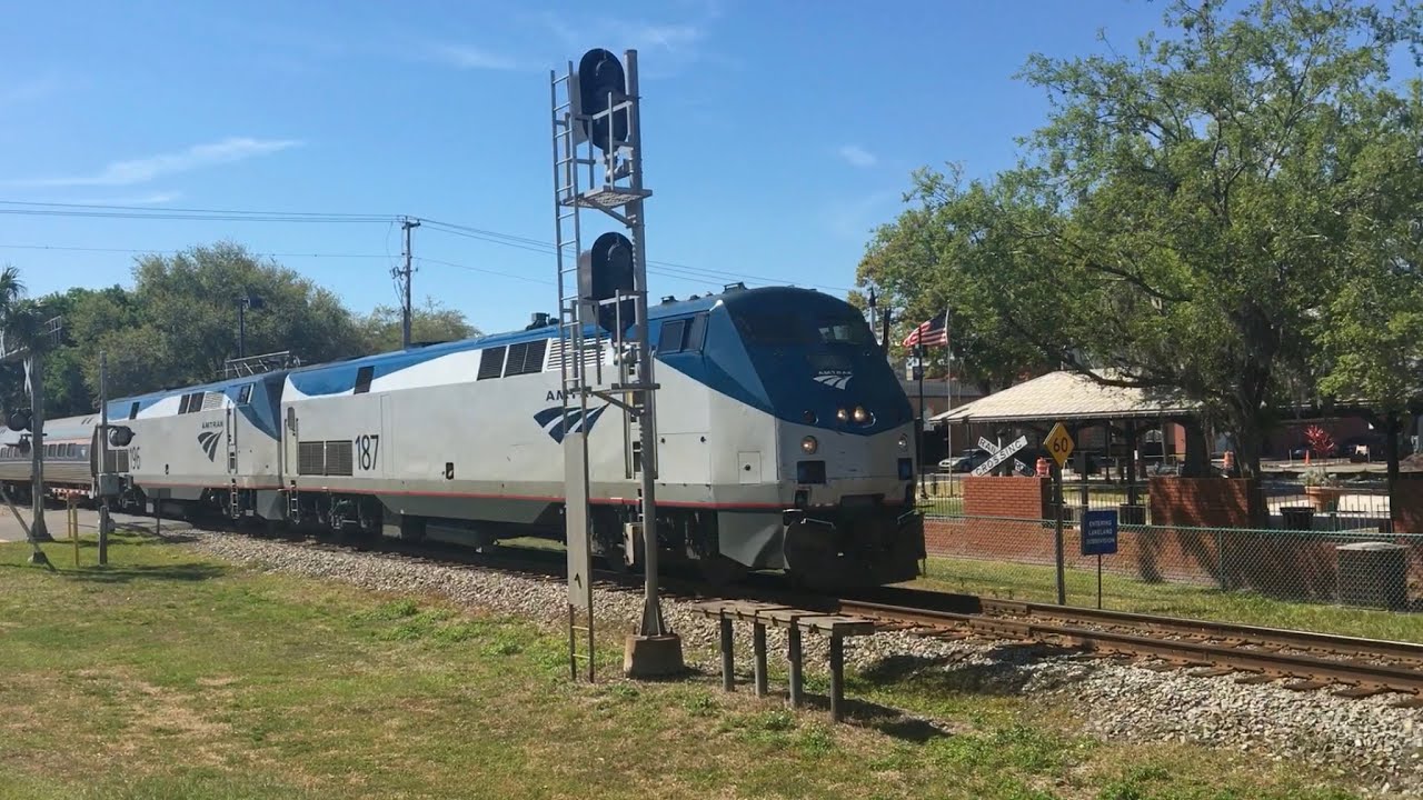 Amtrak PO91 at Plant, City, FL - YouTube