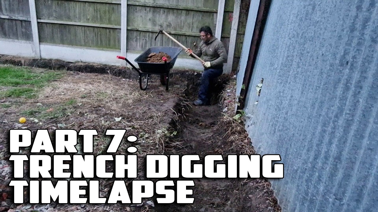 Trench Digging With a Hoe: Full Manual Labour Timelapse - Vlog Part 7 ...