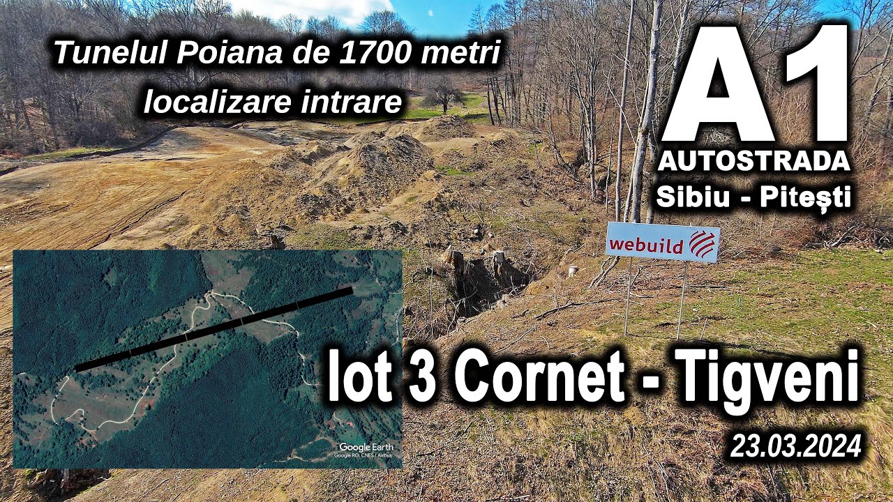 Tunelul Poiana de 1700 metri - Autostrada A1 Sibiu Pitesti Lot 3 Cornet ...