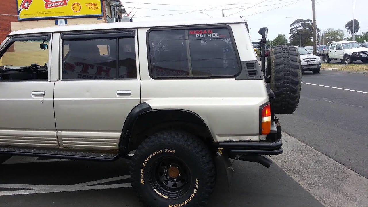 Gq patrol td42 first drive with turbo - YouTube