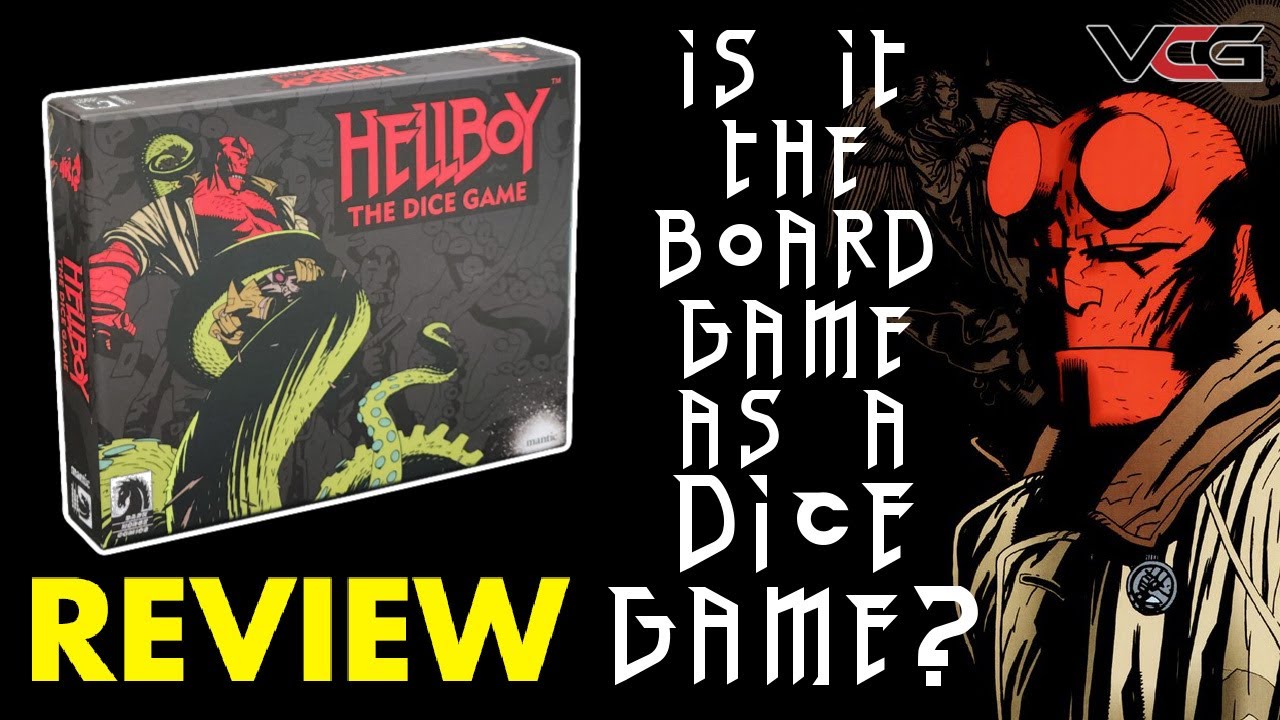 Hellboy Dice Game by Mantic Games Review | "Is it the board game as a ...