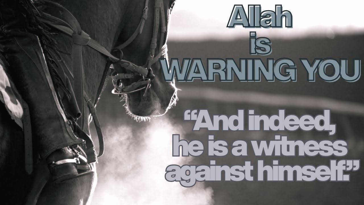 “And indeed, he is a witness against himself” - Allah is WARNING YOU ...