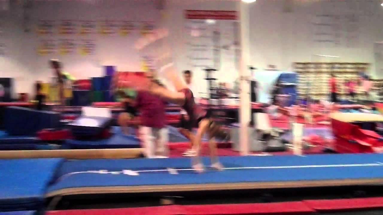 Lindsay front tuck step out round-off full -Wildfire Gymnast - YouTube