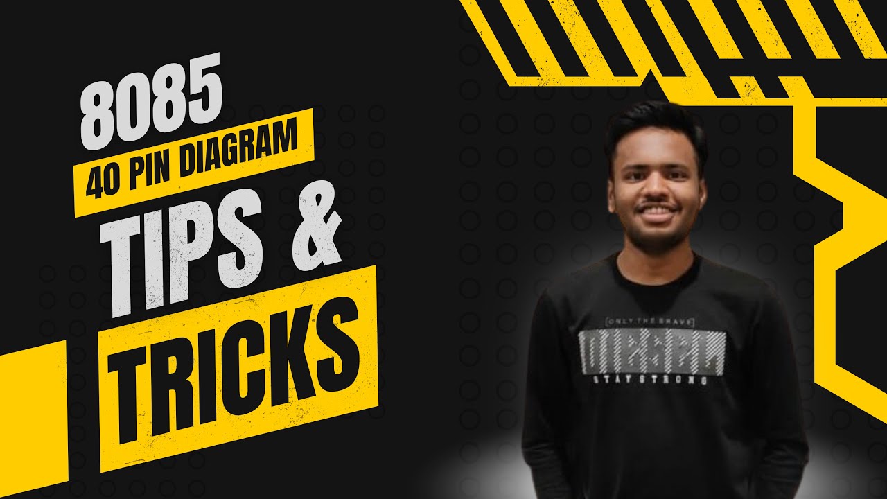 40 Pin Diagram 8085 | Story Trick to remember | Computer Science ...