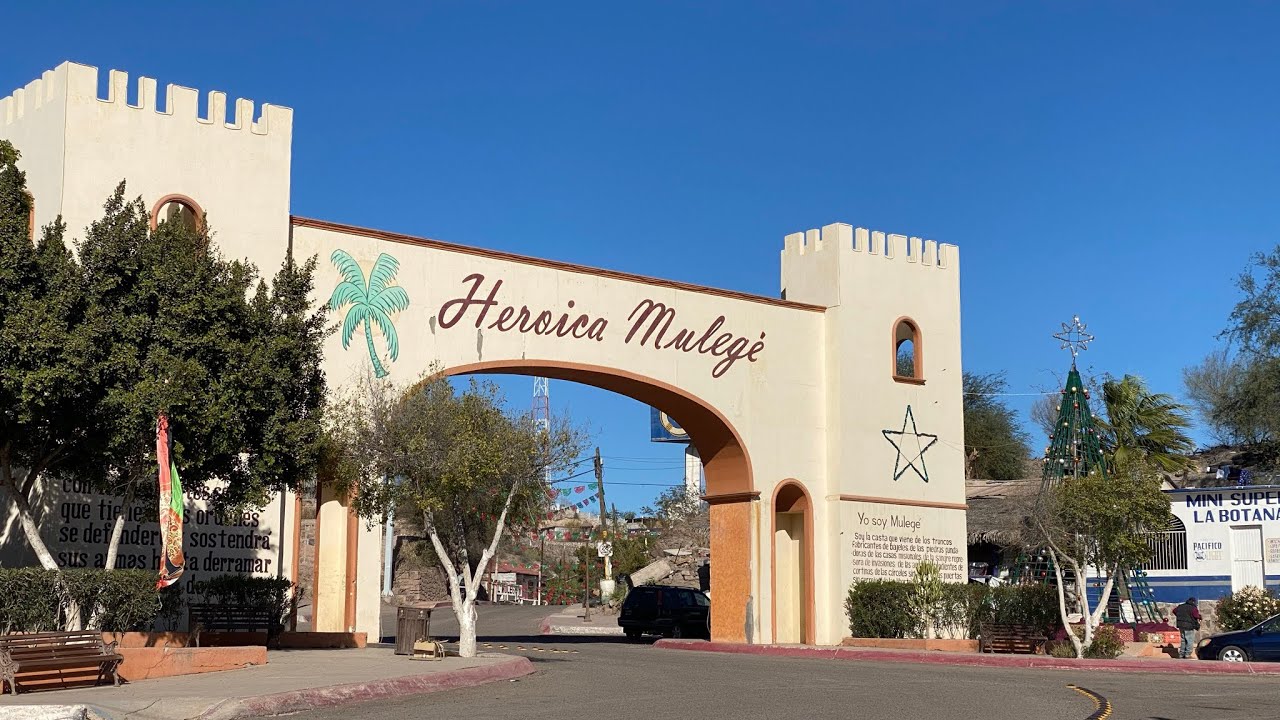 Exploring Mulege and navigating narrow streets with our RV during the ...