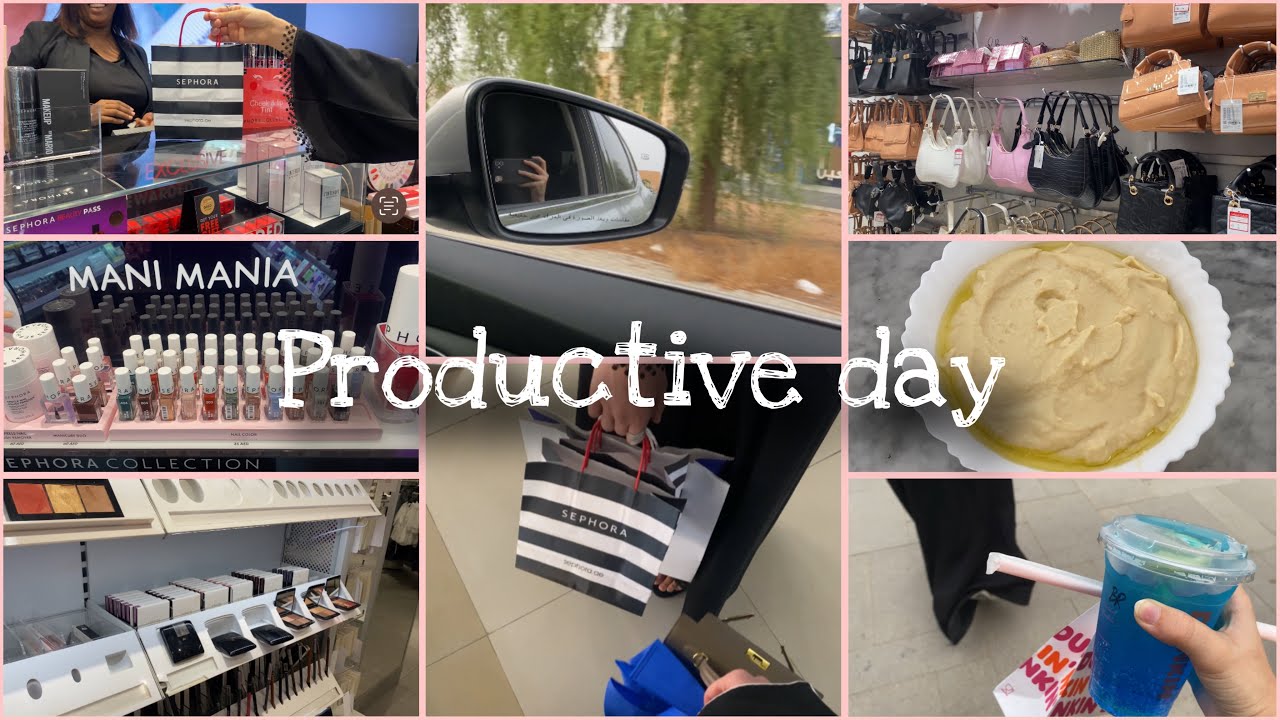 Productive day : shopping , coffee , makeup ,donuts,out with bestie 🎀 ...