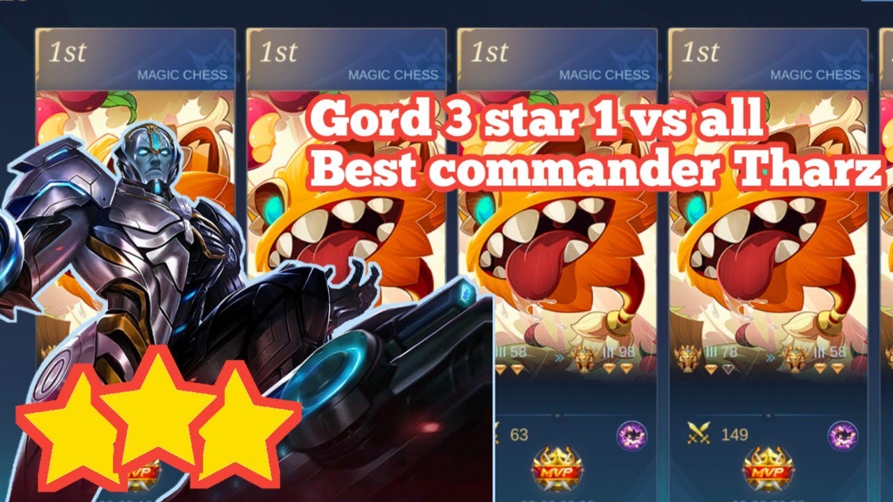 Get easy Gord 3 star 1 vs all Strongest hero in magic chess - YouTube
