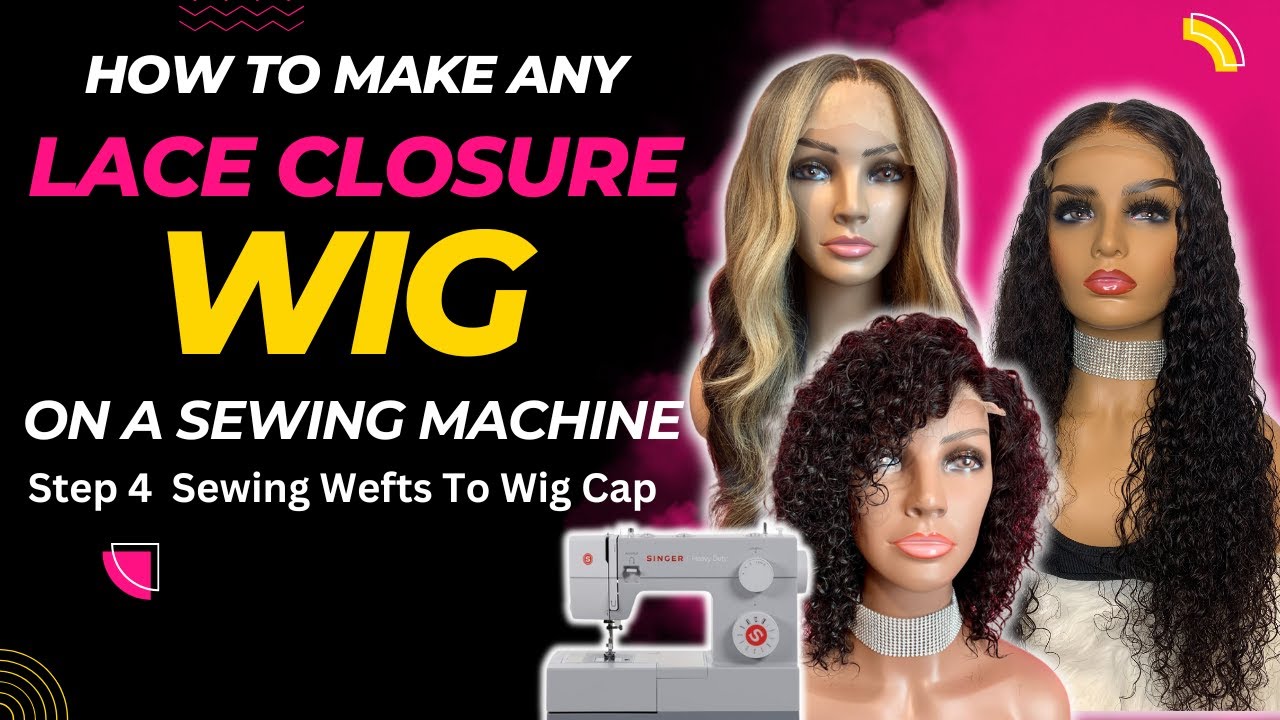 Start Your Wig Business From Home | Step 4 - Sewing Wefts To Wig Cap ...