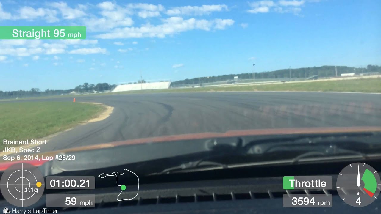 MAP Proving grounds 2014.2 BIR road course Spec Z 350z lap - YouTube