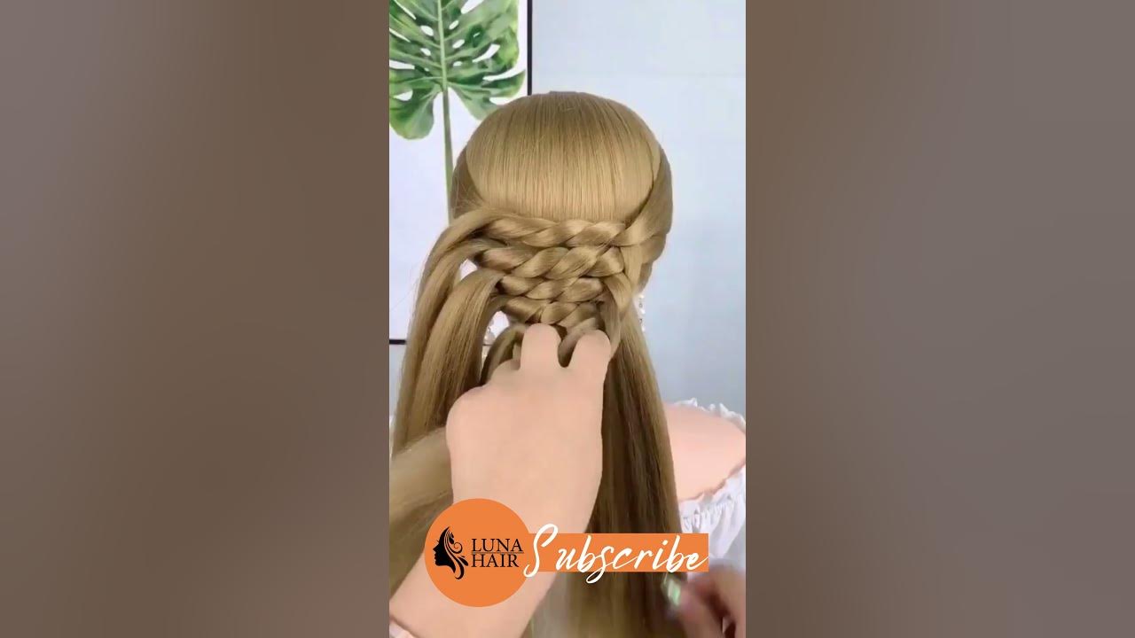 QUICK & EASY HAIRSTYLE | Cute Long Hair Hairstyle #shorts - YouTube