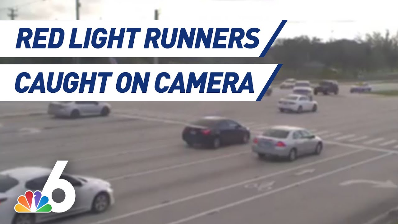 Red Light Runners Caught on Camera in South Florida - YouTube