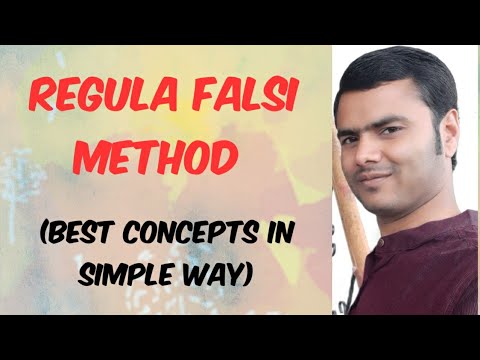 Numerical methods- Regula falsi method - YouTube