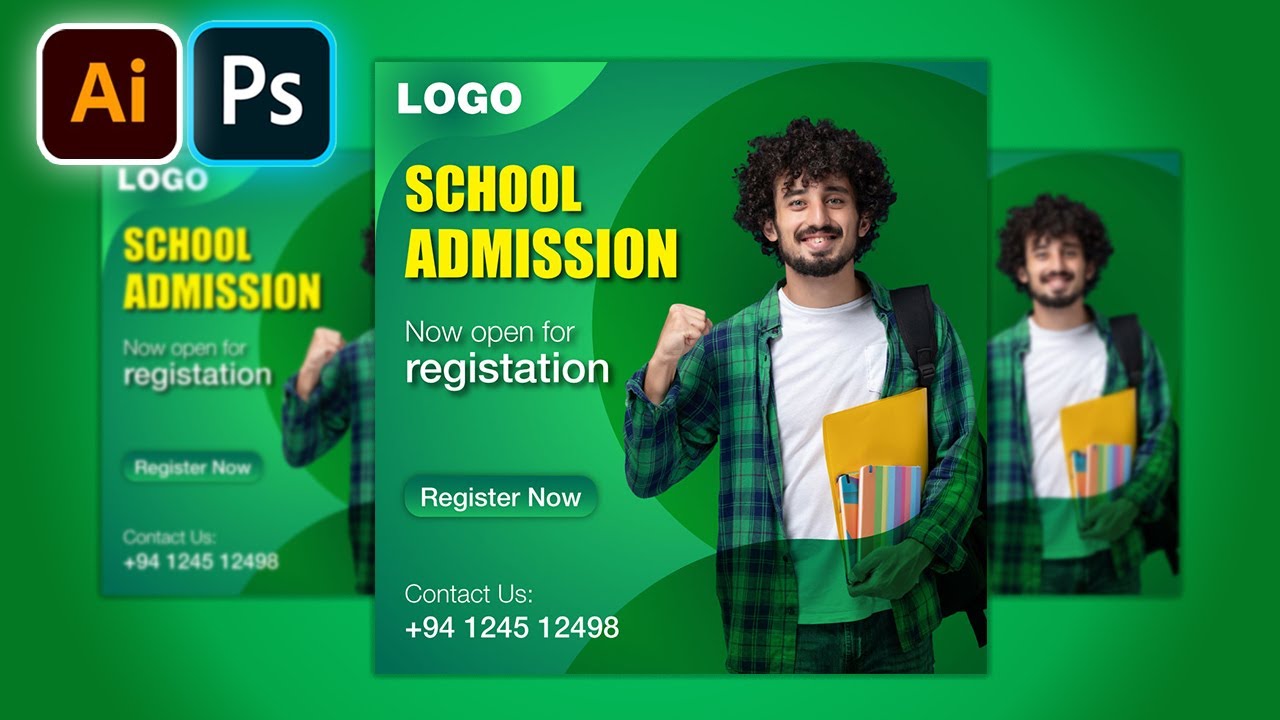 Social media post design | Education banner design | Photoshop ...