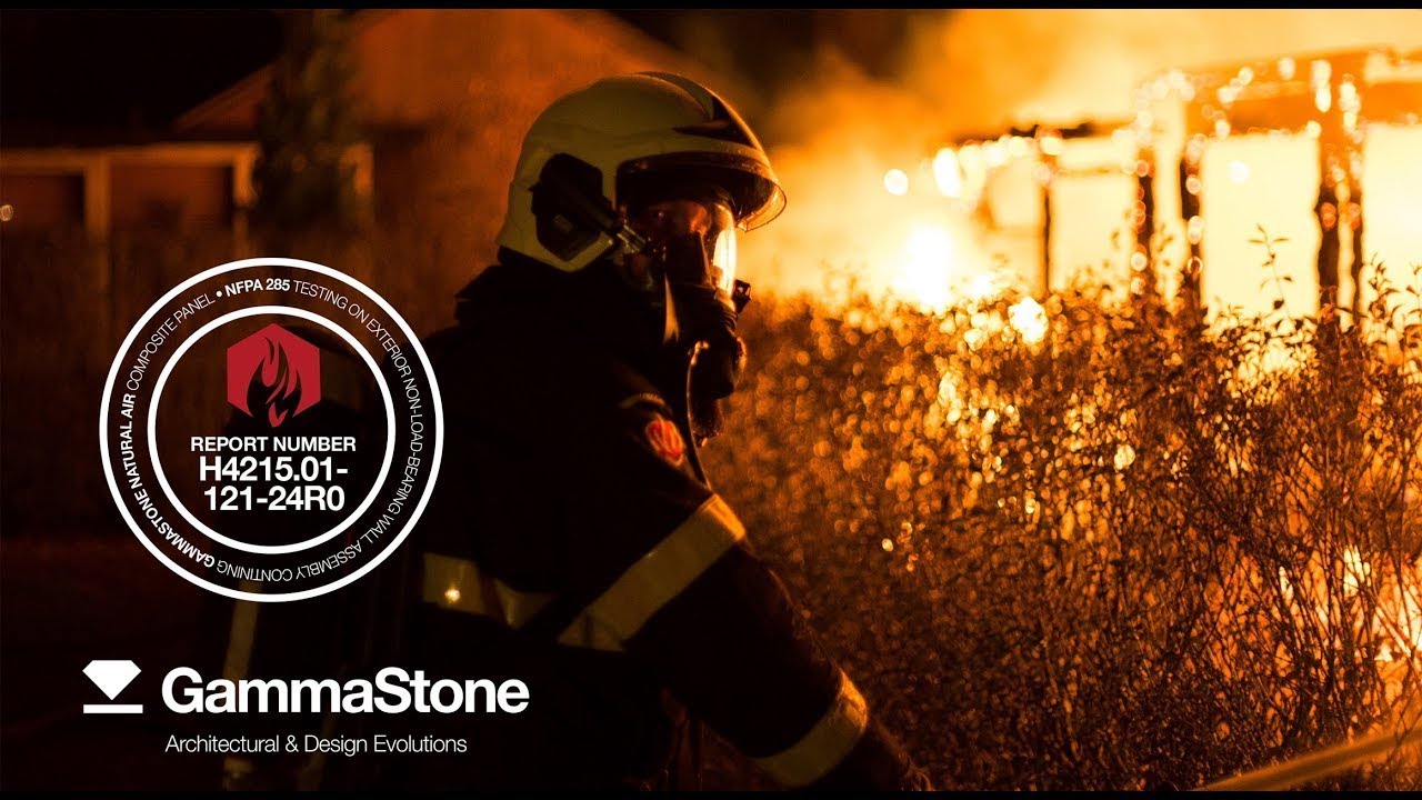 GammaStone Fire Test BS 8414-1 / Complete and original video - YouTube
