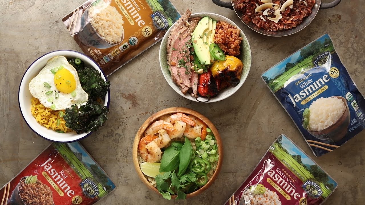 Thai Rice Bowls 4 Ways - YouTube