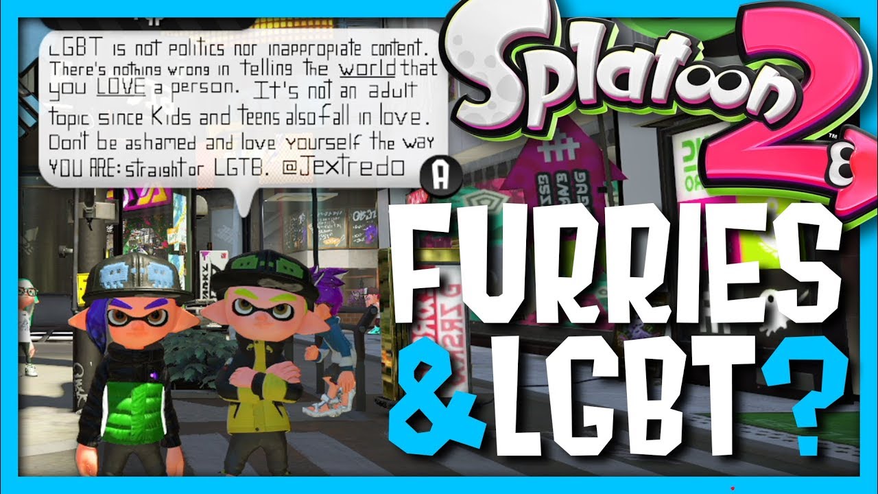 DES FURRIES ET DES MESSAGES LGBT dans Splatoon 2 ? - YouTube