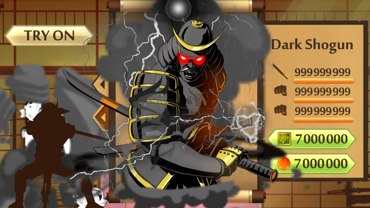 Shadow Fight 2 The Most Powerful Dark Shogun Overload | Master Gamer ...