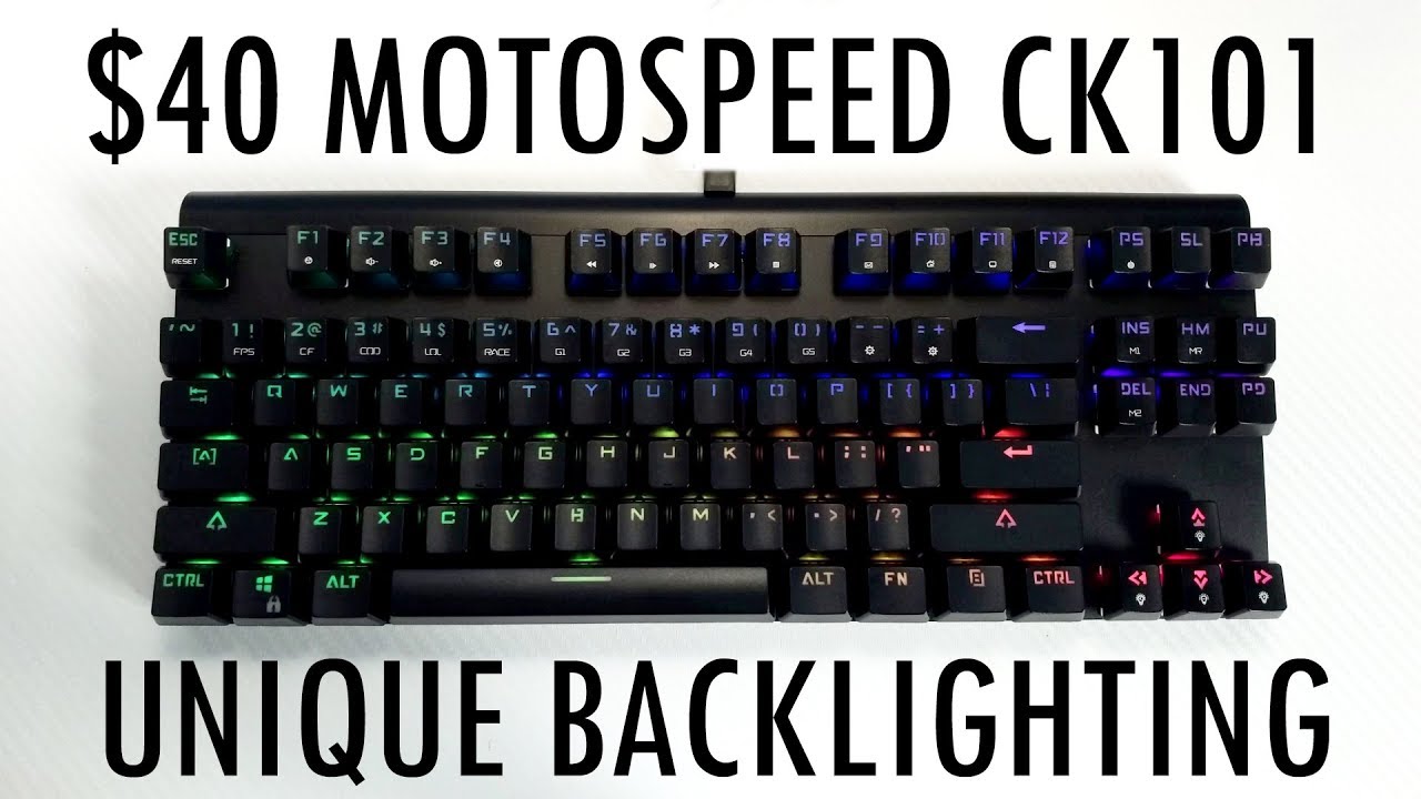 Motospeed CK101 RGB Keyboard Review! Amazing Backlighting! - YouTube