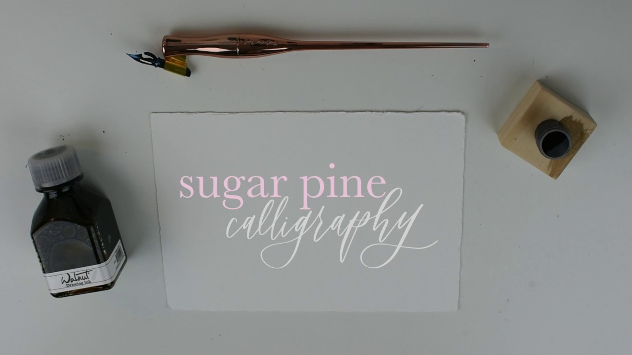 One of my favorite calligraphy inks: Walnut Ink! - YouTube