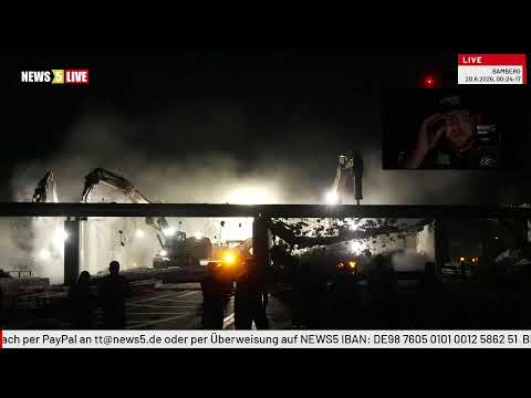 LIVE: Brückenabriss auf der A70 Bamberg mit Ferdi