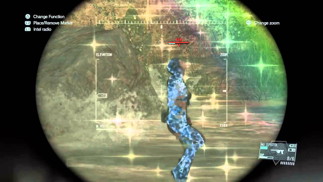 METAL GEAR SOLID V, Quiet plays with water and creates a rainbow. - YouTube