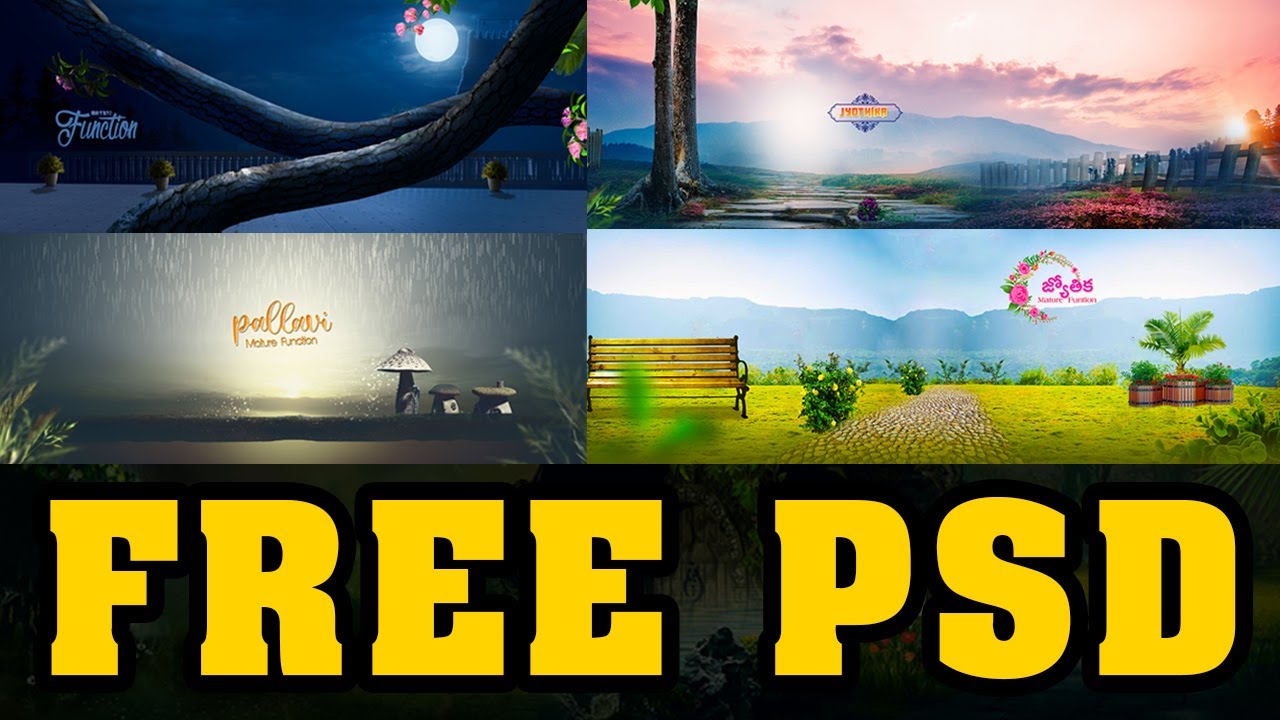 🎉 ఫ్రీ Free PSDs – {psd 016 } Just Click and Download!🎉#photoshop # ...