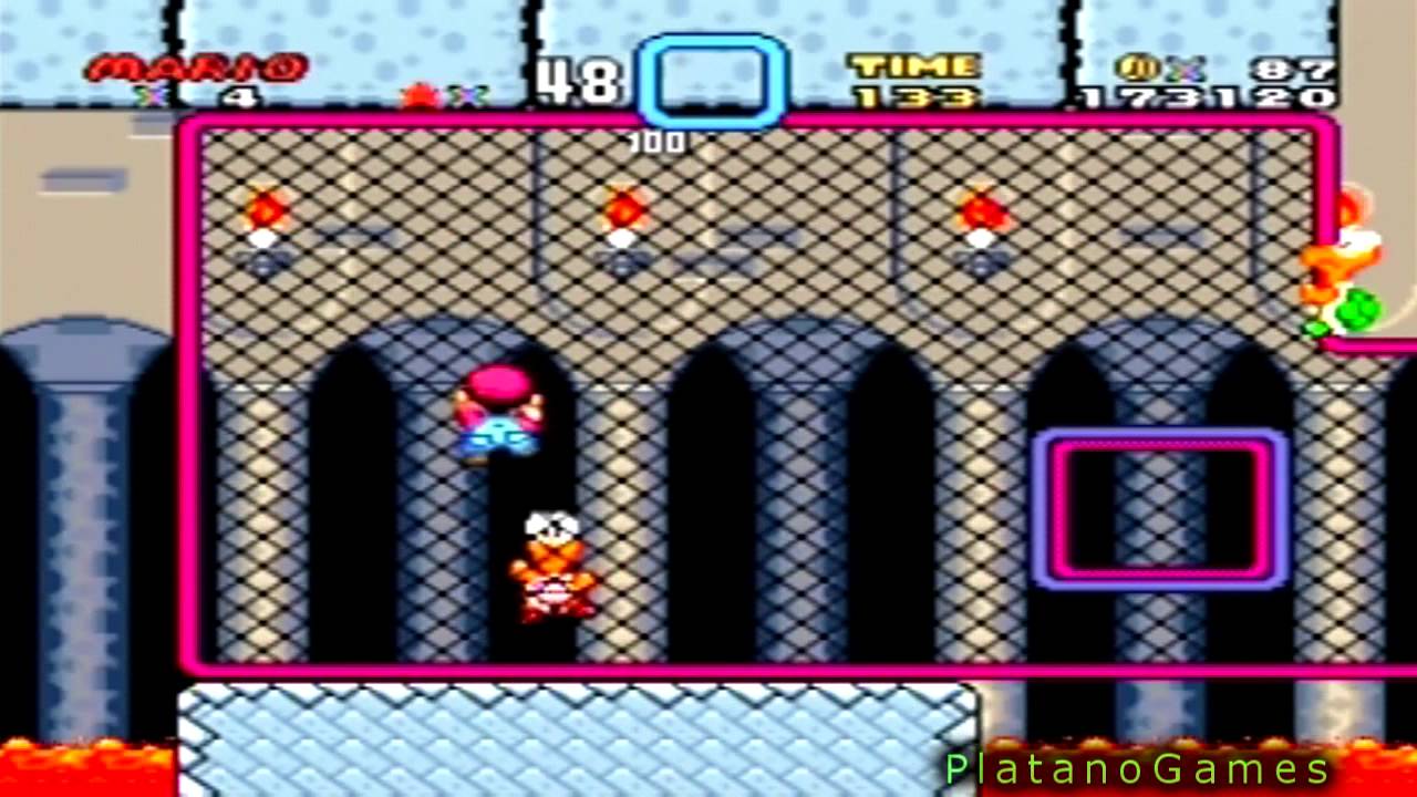 Super Mario World - Boss Stage: Iggy's Castle - SNES - Super Nintendo ...