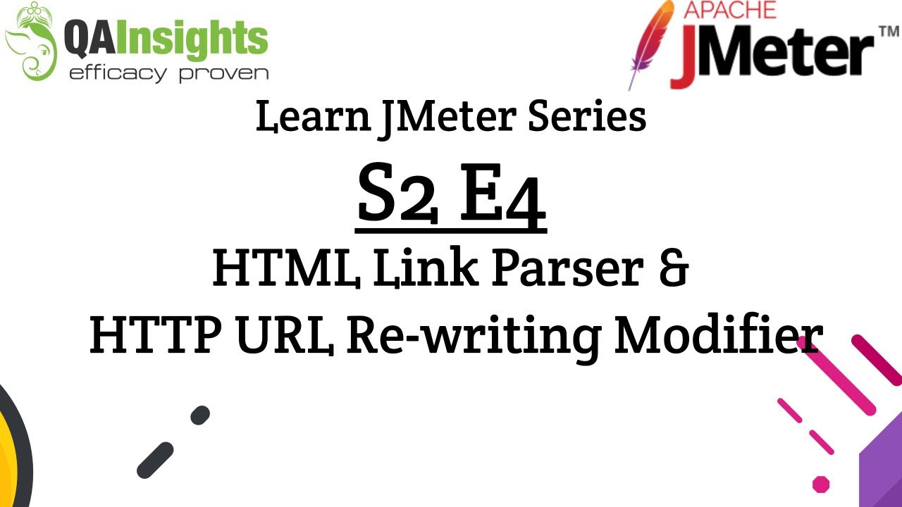 S2e4 Learn Jmeter Series Html Link Parser And Url Re Writing Modifier Youtube 8087